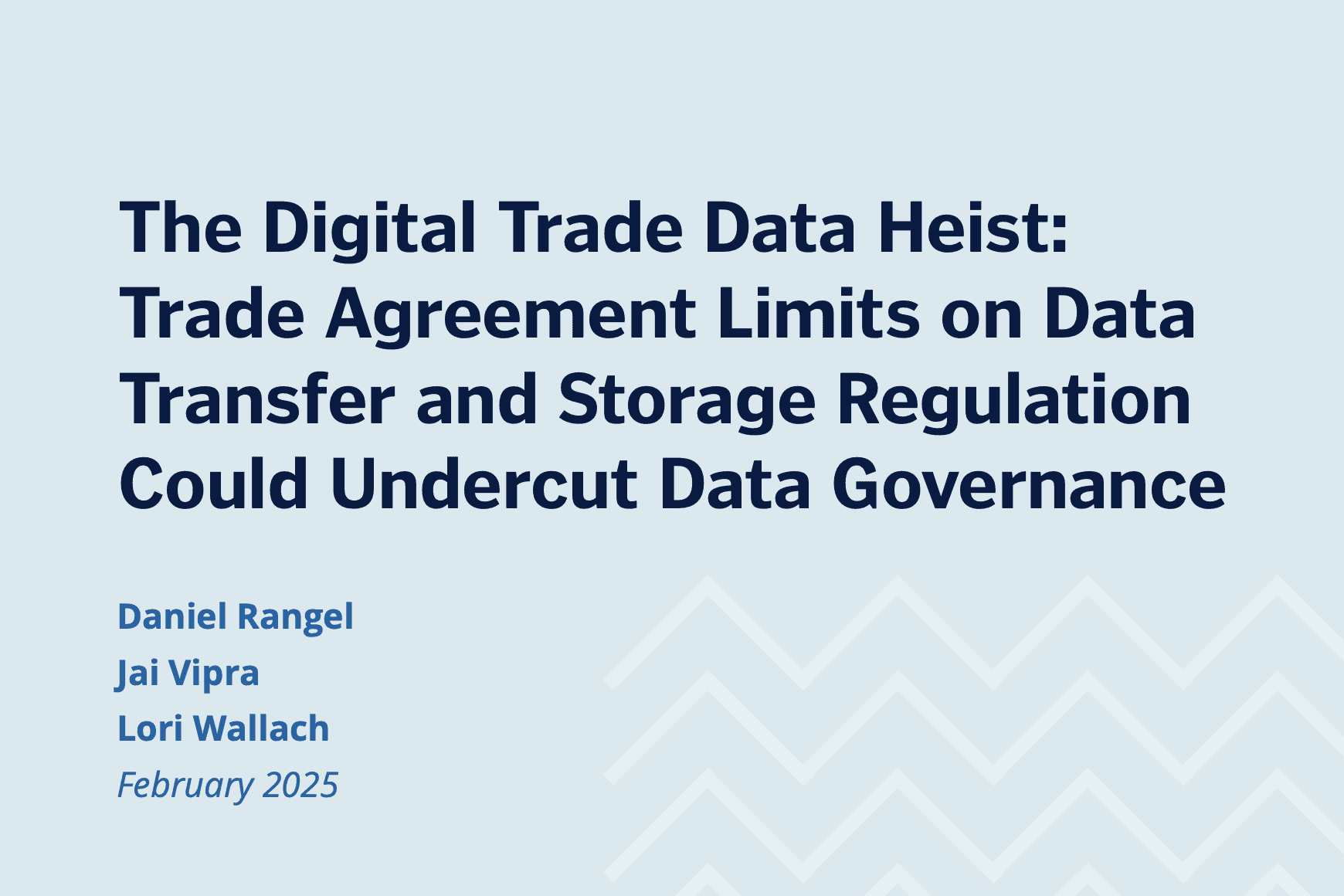 The Digital Trade Data Heist: Trade Agreement Limits